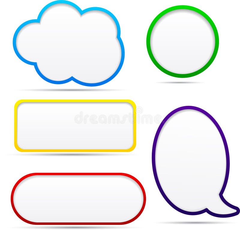 Option speech bubbles. stock vector. Illustration of paper - 27009972