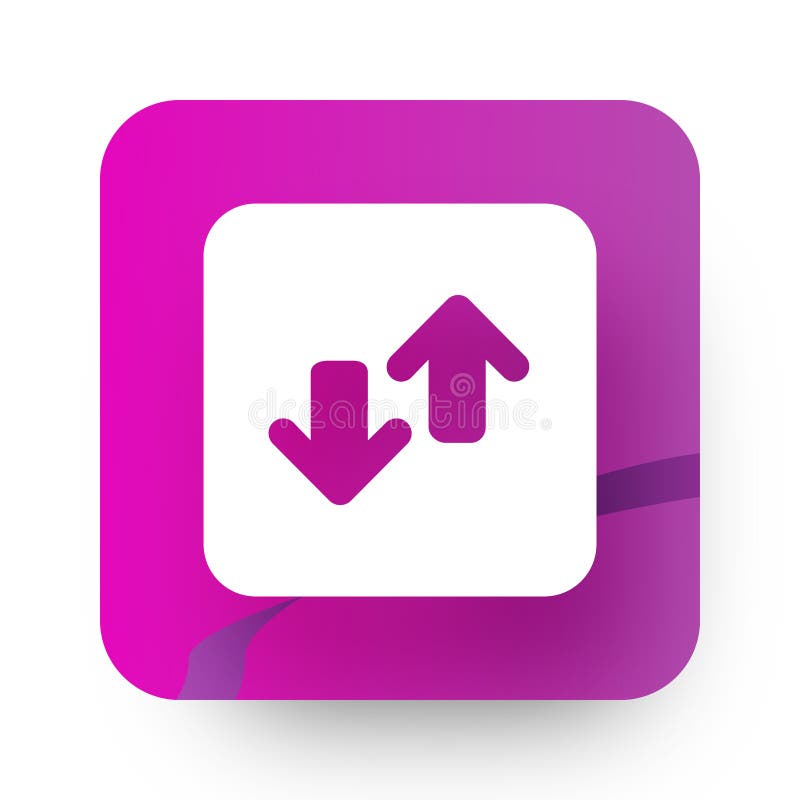 Cartoon Button Transfer File Stock Vector - Illustration of simple ...