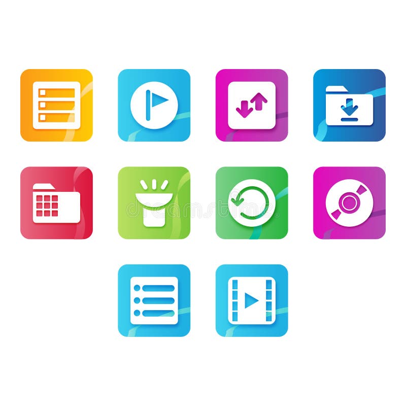 Optional icon set stock vector. Illustration of flat - 263538791