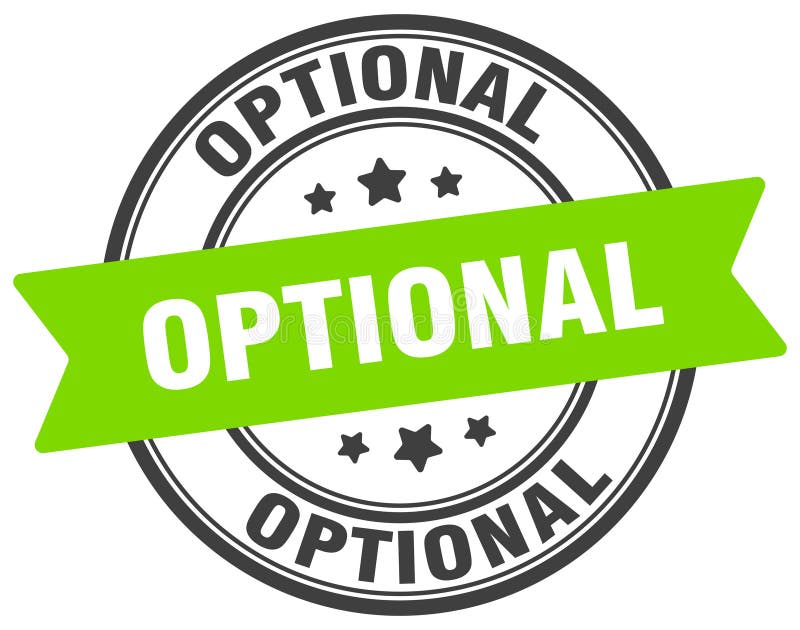 Optional Stamp. Optional Label on Transparent Background. Round Sign ...