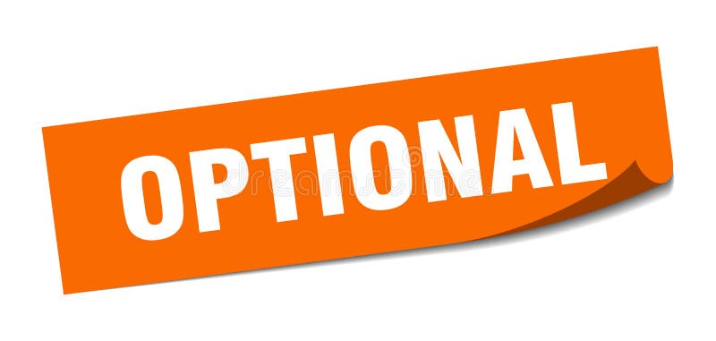 Optional Sticker. Optional Square Isolated Sign Stock Vector ...