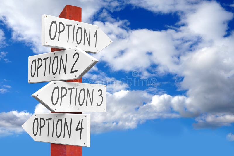Option a and Option B - Wooden Signpost Stock Image - Image of support ... Option a and Option B - Wooden Signpost Stock Image - Image of support ...
