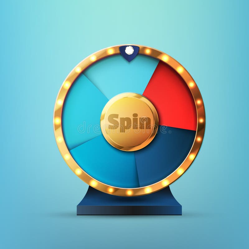 5 Options Fortune Wheel Game Stock Illustration - Illustration of ...