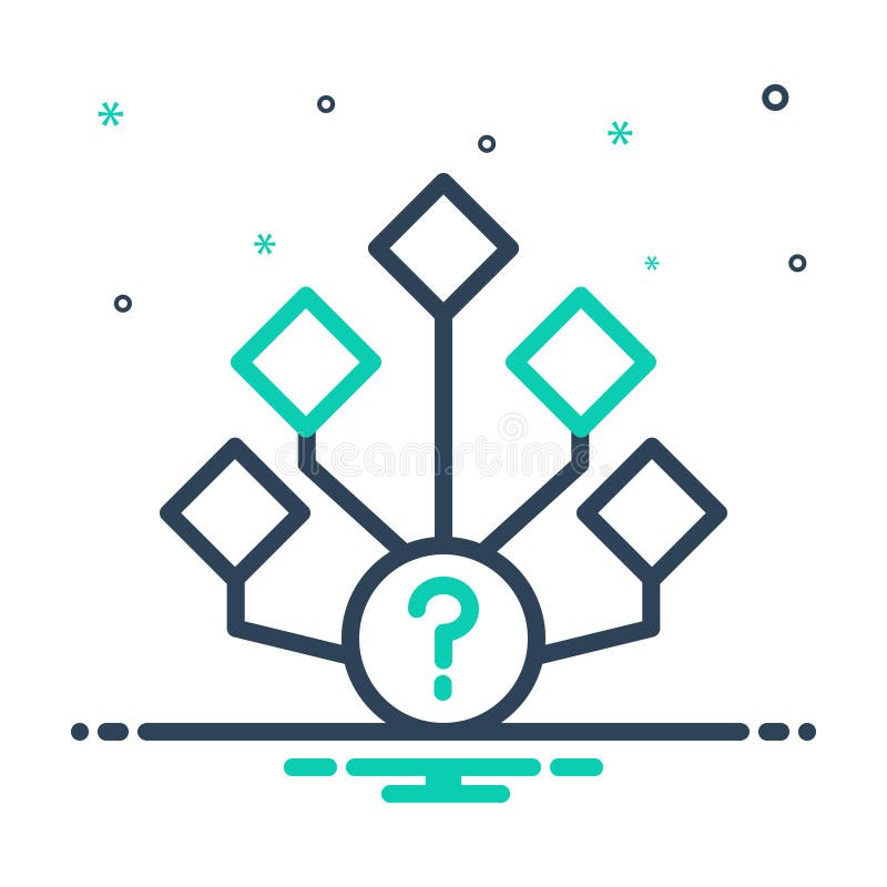 Mix Icon for Options, Choice and Network Stock Vector - Illustration of ...
