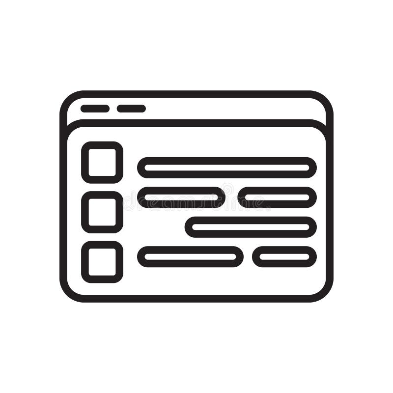 Options Icon Vector Sign and Symbol Isolated on White Background Stock ...