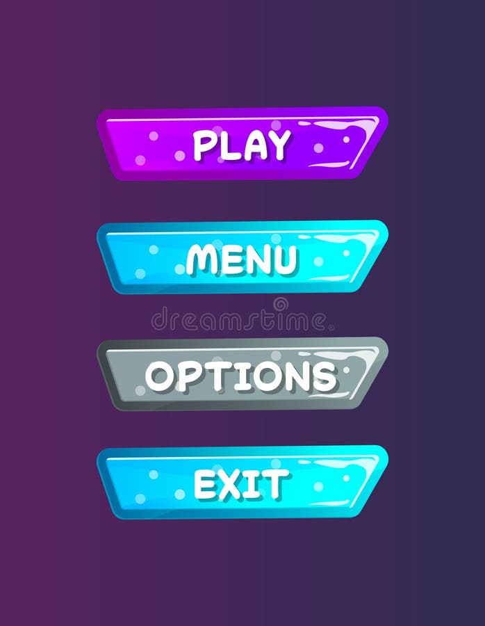 Options Selection Windows Isolated Set Stock Vector - Illustration of ...