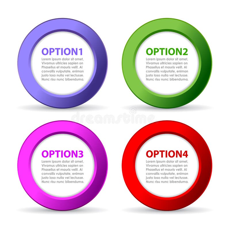 Options text icons stock vector. Illustration of design - 41827498