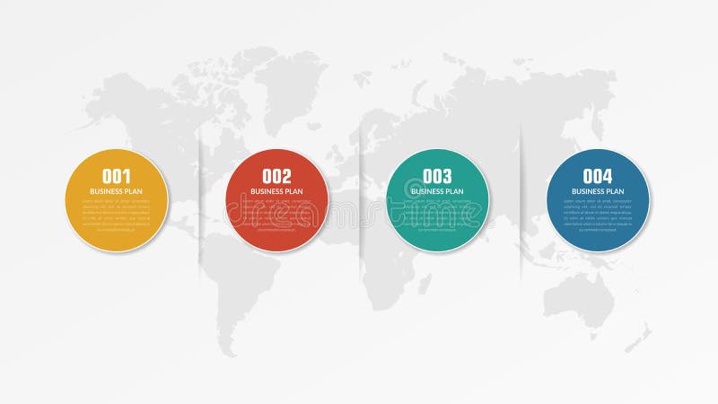 Four Option Infographic Element Premium Design Stock Vector ...