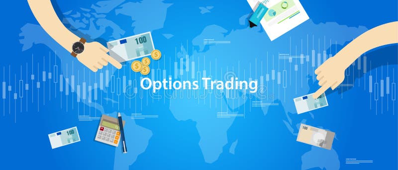 Options Trading Illustration Concept Market Analysis Stock Vector ...