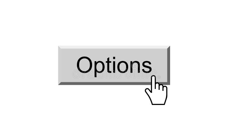 Options web button stock illustration. Illustration of badge - 179477556