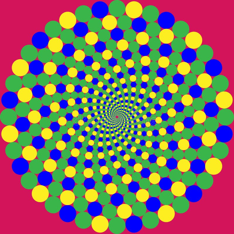 Optische illusie vector illustratie. Illustration of duidelijk - 14833716