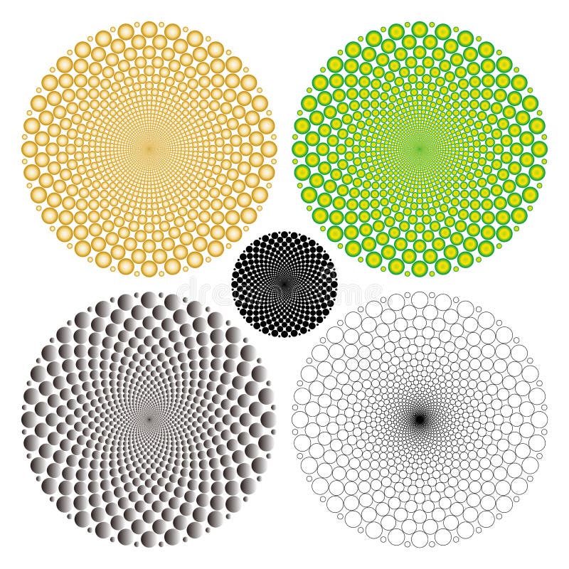 De Cyclus Van De Rotatie Van De Optische Illusie (vector) Vector ...