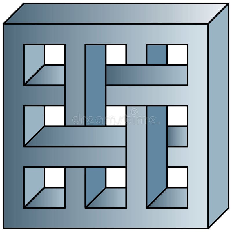 Optisk illusion vektor illustrationer. Illustration av svart - 28225616