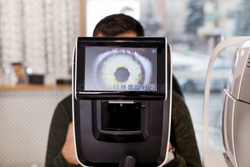 Optometric exam stock photo. Image of digital, laser - 126528032