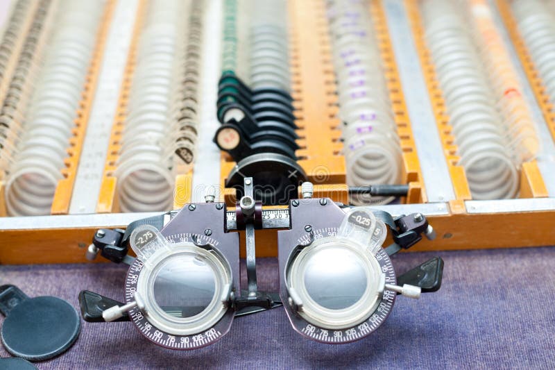 Trial Frame with Trial Lens Kit Stock Photo - Image of lenses, lens ...