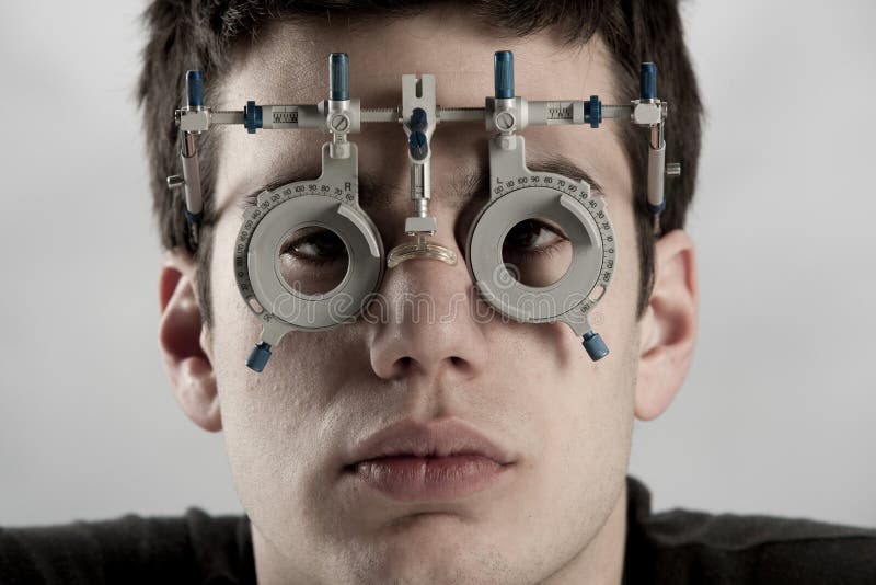 Optometrist exam stock photo. Image of ophthalmology, optic - 8332018