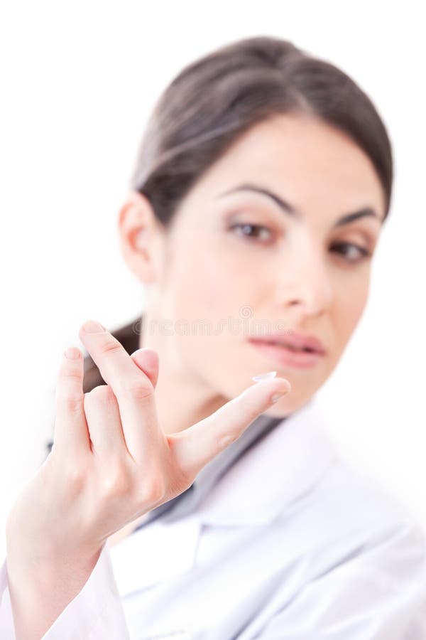Contact lens stock image. Image of care, caucasian, eyecare - 1289735