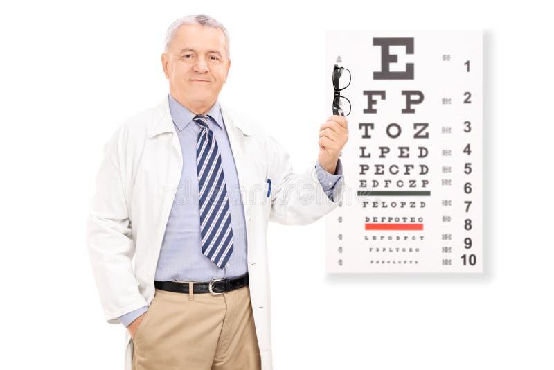 Optometrist Chart And Glasses Stock Photo - Image of care, alphabet ...