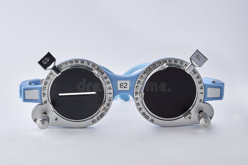 Optometrist Medical Equipment with Pinhole on Trial Frame, Equipment ...