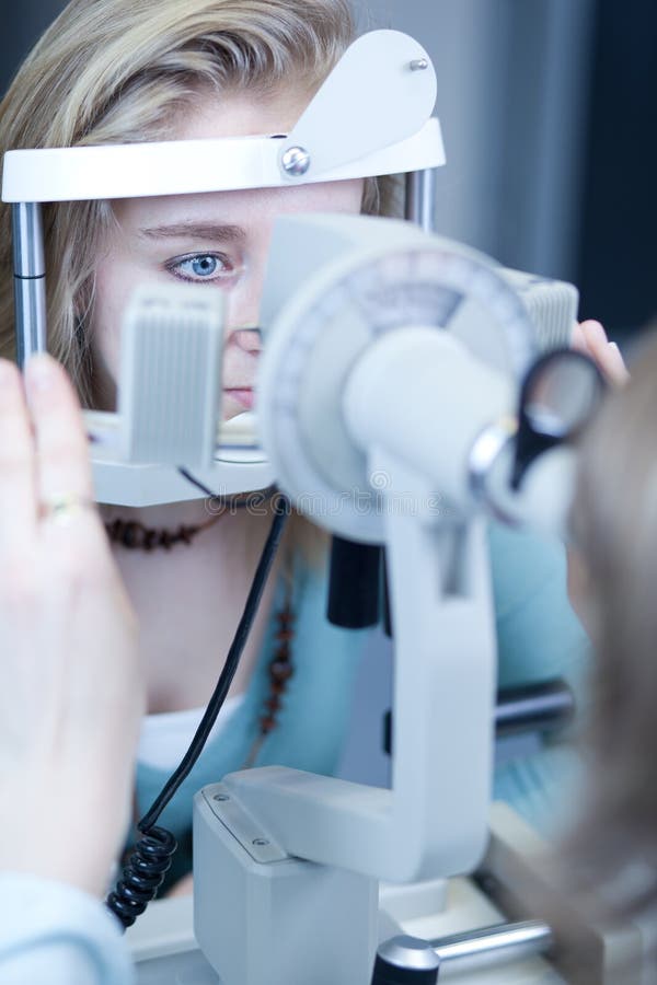 Optometry concept stock image. Image of doctor, girl - 14040621