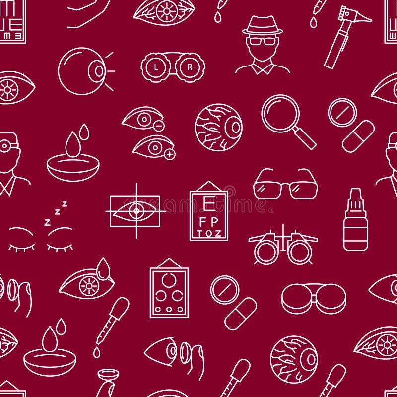 Optometry Background. Eye Lens Ophthalmology Equipments Vision ...