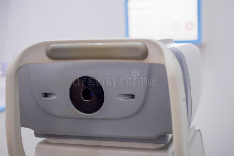 Optometry Eye Test Device Machine Stock Photo - Image of equipment ...