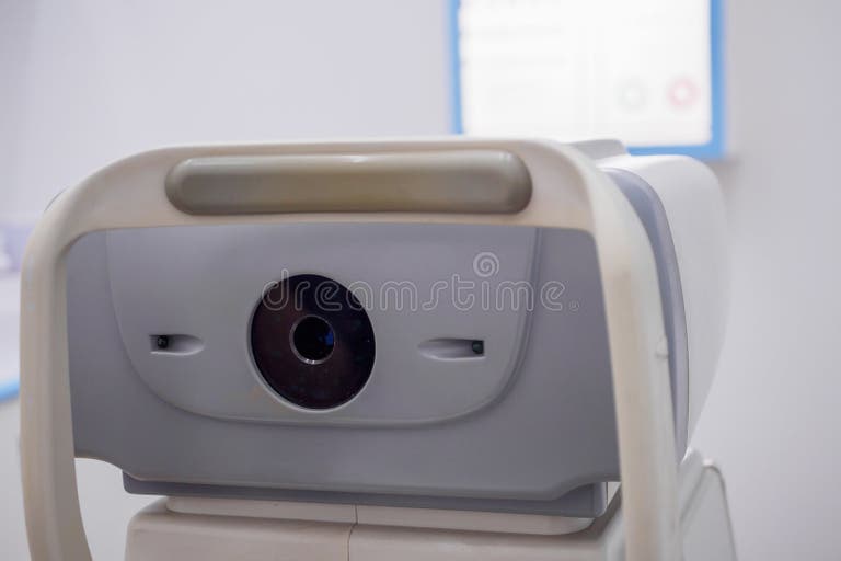 Optometry Eye Test Device Machine Stock Photo - Image of equipment ...