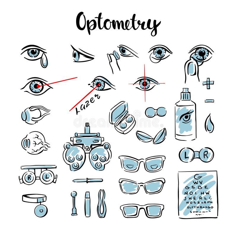 Optometry Doodles Stock Illustrations – 1 Optometry Doodles Stock ...
