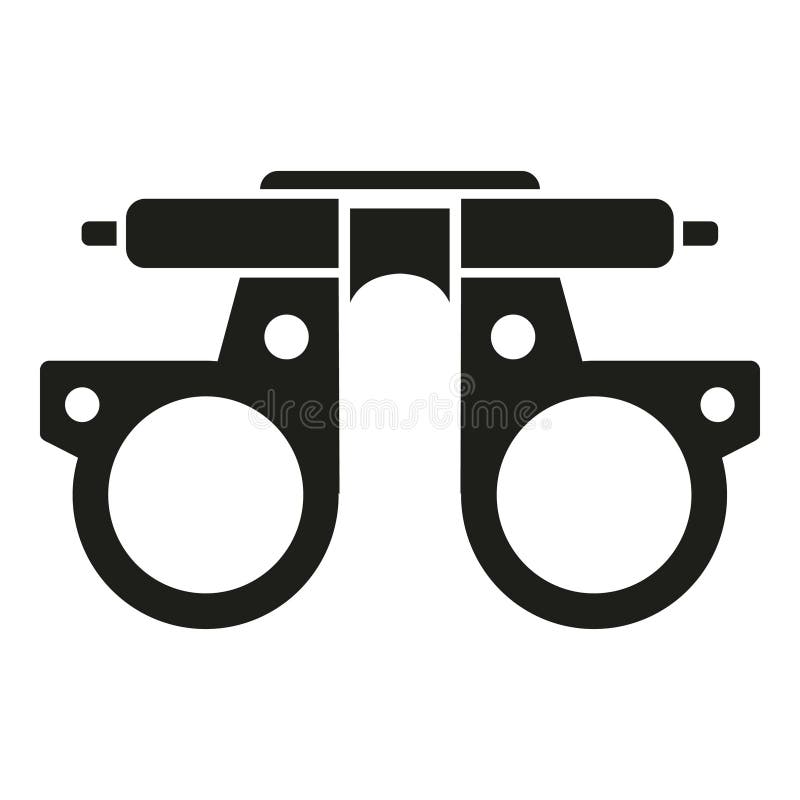 Optometry Vision Icon Simple Vector. Eye Test Stock Vector ...