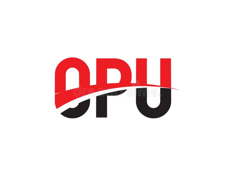 OPU Letter Initial Logo Design Vector Illustration Stock Vector ...