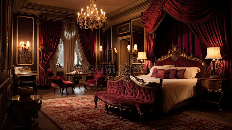 Opulence Interior Design Interior Decorating Stock Illustration ...