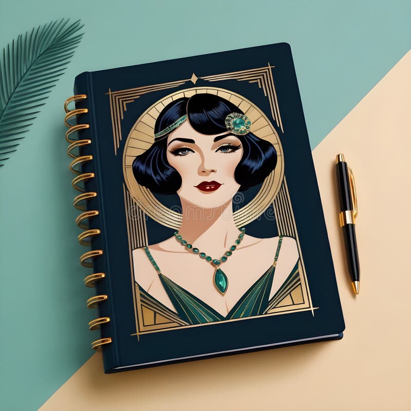 Opulent Glam Art Deco Design Stock Illustration - Illustration of retro ...