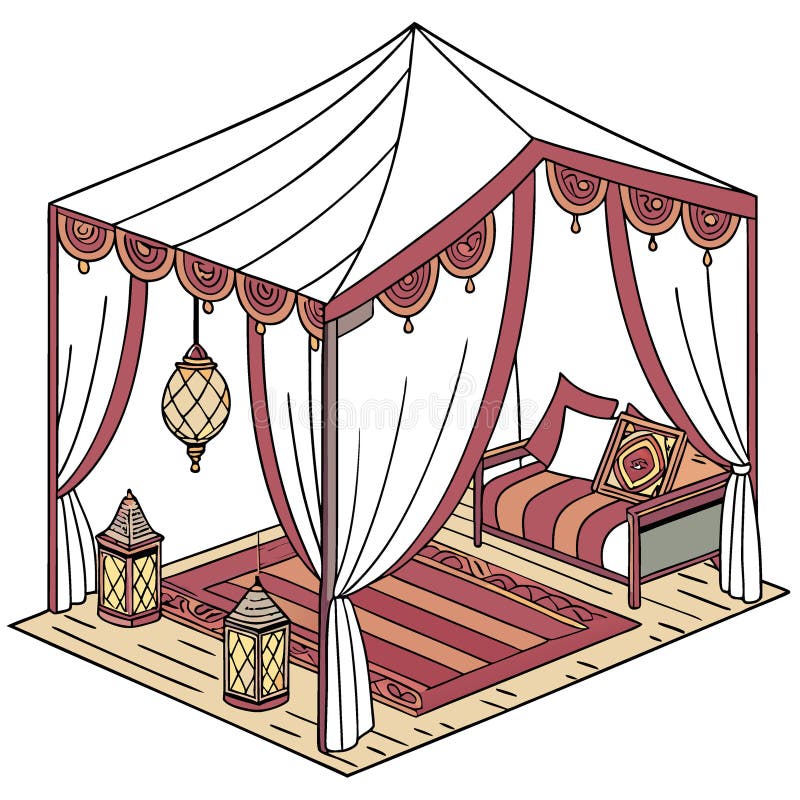 Opulent Indoor Tent Stock Illustrations – 7 Opulent Indoor Tent Stock ...