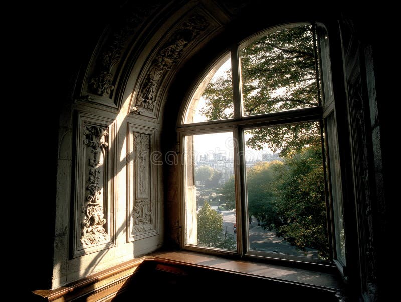 Opulent Palace Window Interior Elegant Detailing Stock Photos - Free ...