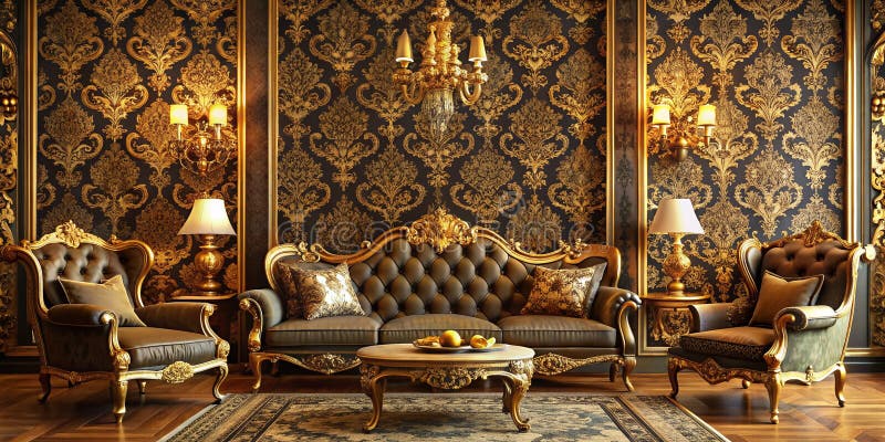 Opulent Patterns Adding Luxurious Elegance To Spaces AI Generative ...