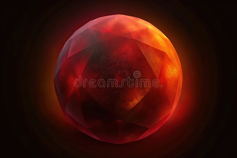 Opulent Ruby Dark Ruby Transitioning into Deep Orange Gradient Stock ...