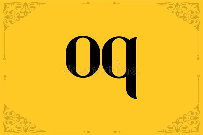 OQ abstract luxury logo stock vector. Illustration of logo - 362197110