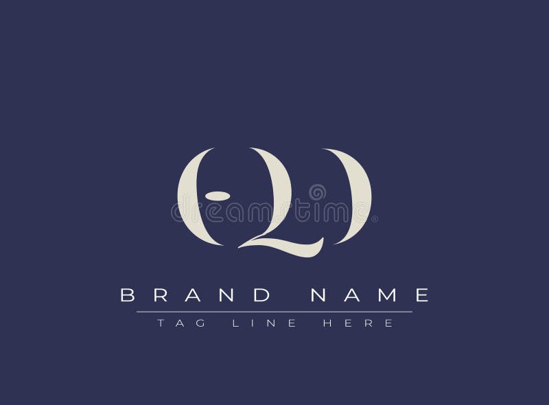 OQD Abstract Letter Logo Design Stock Vector - Illustration of concept ...