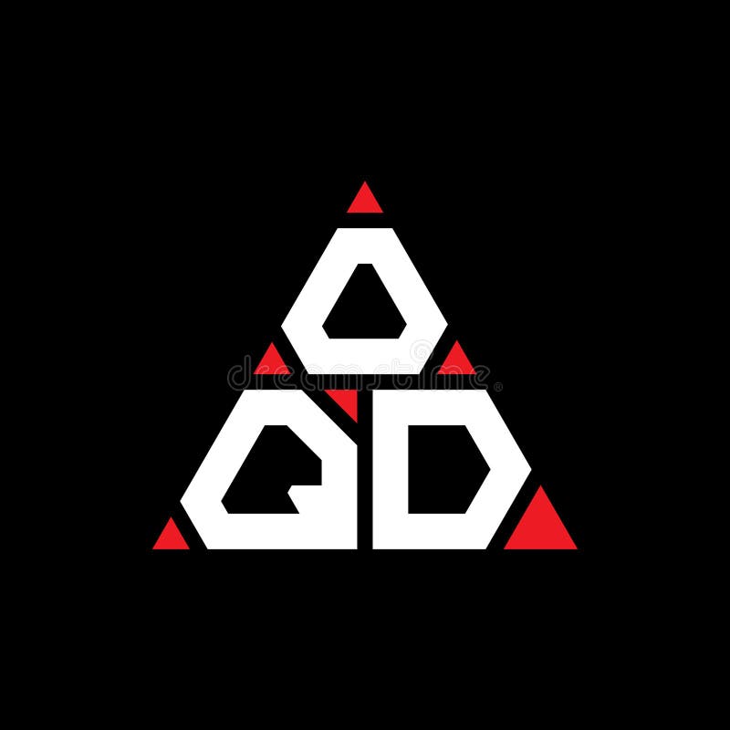 OQD Triangle Letter Logo Design with Triangle Shape. OQD Triangle Logo ...