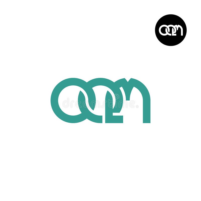 OQM Logo Letter Monogram Design Stock Vector - Illustration of minimal ...