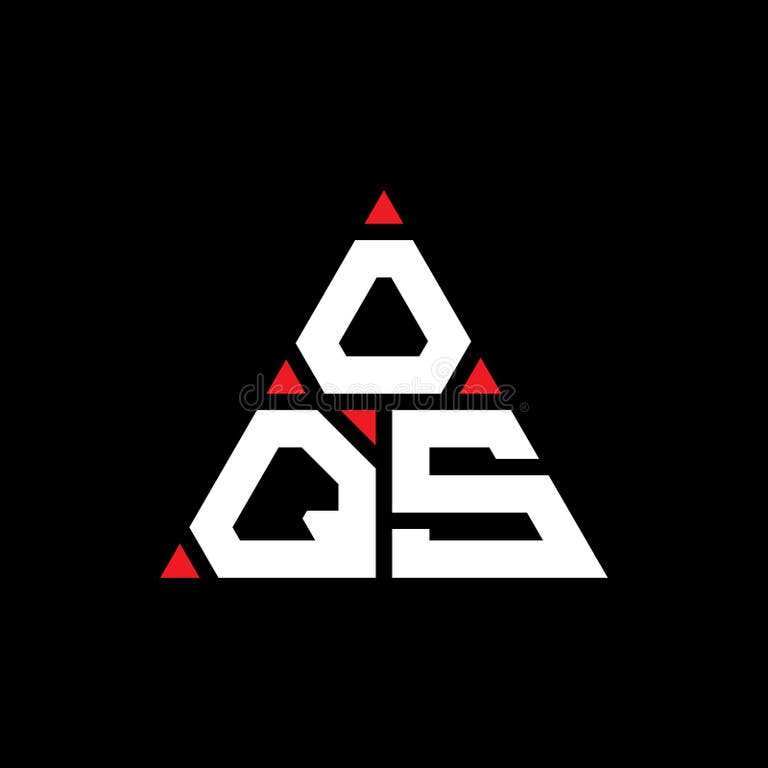 OQS Triangle Letter Logo Design with Triangle Shape. OQS Triangle Logo ...