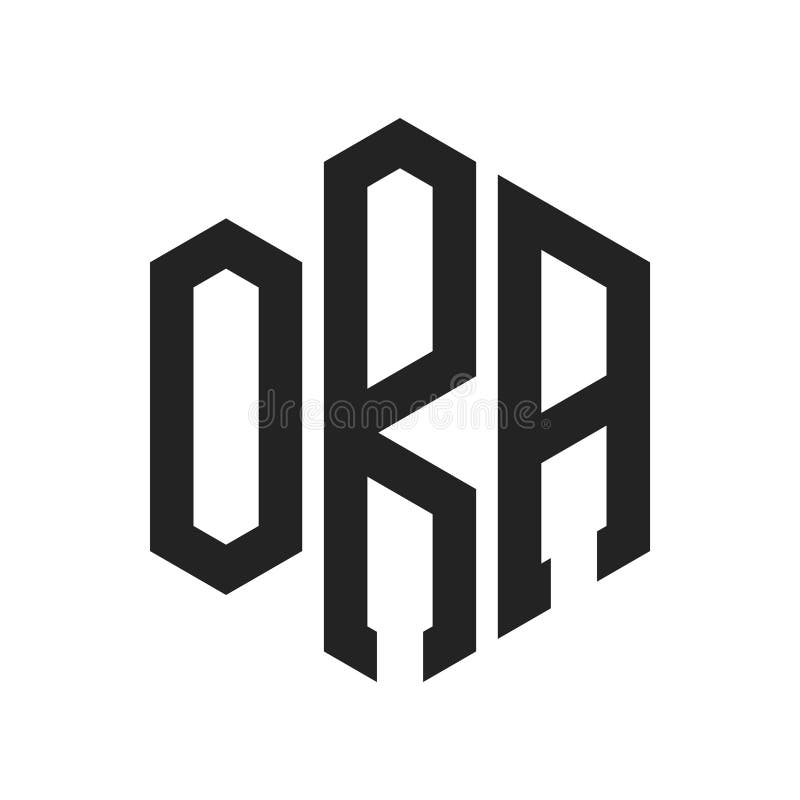 ORA Logo Design. Initial Letter ORA Monogram Logo Using Hexagon Shape ...