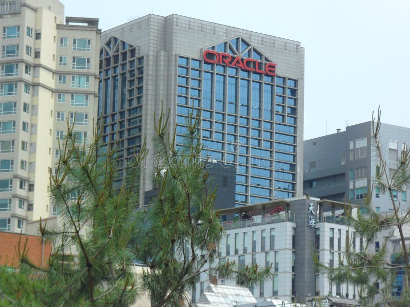 Oracle Building in South Korea Editorial Image - Image of building ...