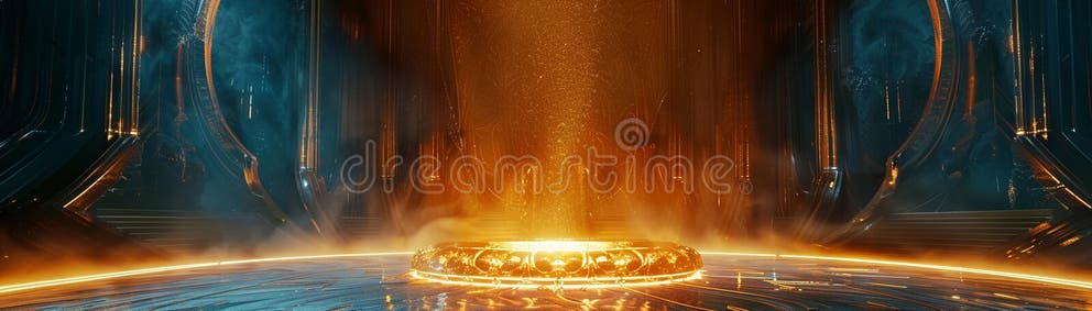 Oracle Ceremony, Beacon of Light Projecting from a Sacred Relic ...