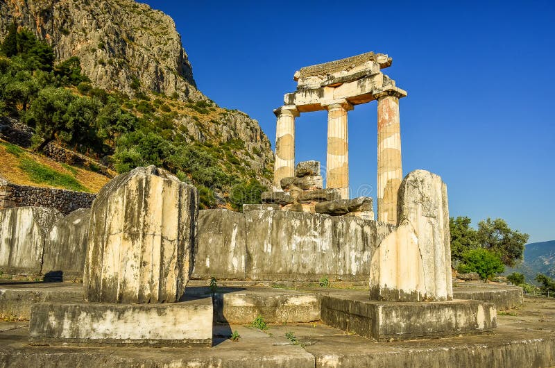 Oracle of Delphi stock photo. Image of site, saintly - 51184570