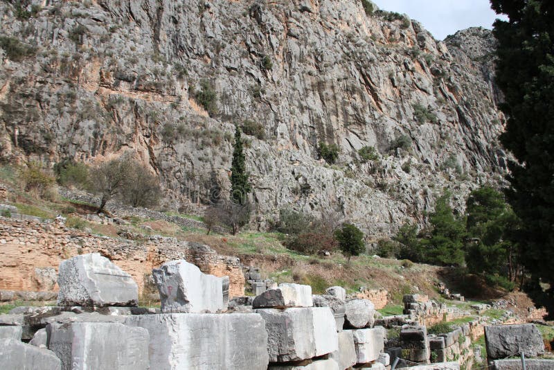 Oracle at Delphi, stock photo. Image of greece, apollo - 107865040