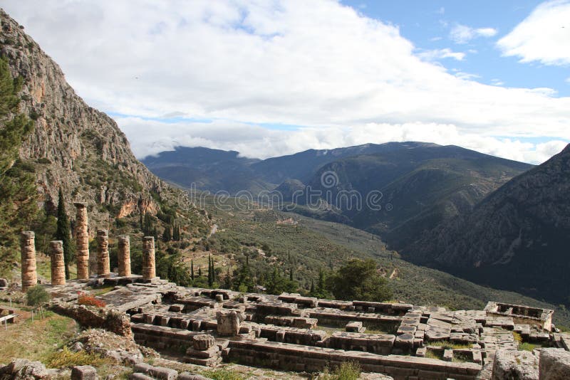 Oracle at Delphi, stock photo. Image of apollo, temple - 107865182
