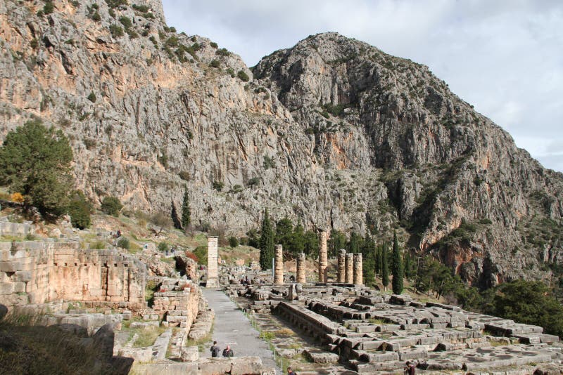 Oracle at Delphi, stock image. Image of temple, geology - 107865207