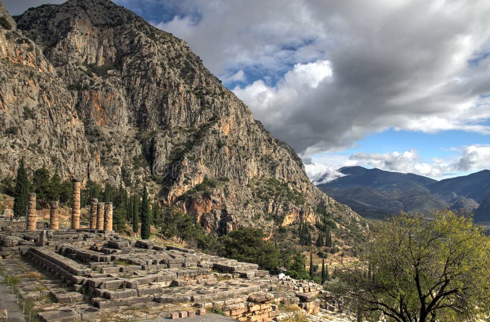Oracle at Delphi, stock image. Image of geology, athena - 107865459