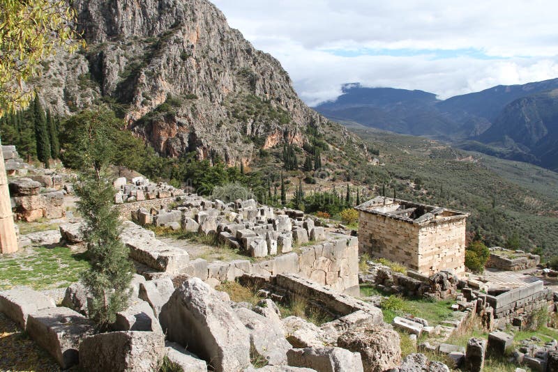 Oracle at Delphi, stock image. Image of apollo, escarpment - 107865115